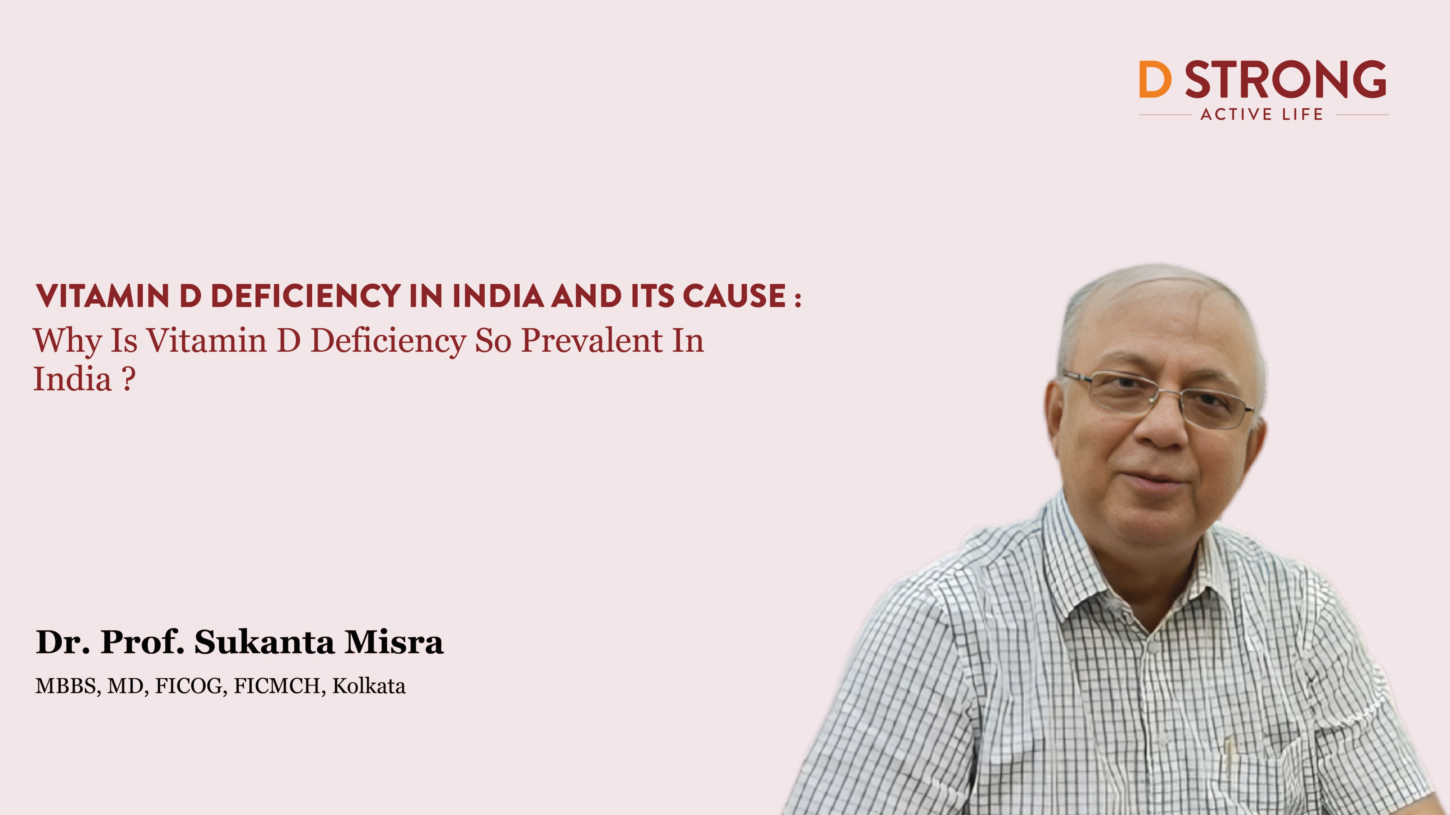 Dr prof sukanta misra addresses the lack of awareness surrounding vitamin d deficiency-The ...