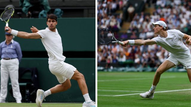 Wimbledon, two stunning points: A tweener and a frantic recovery ...