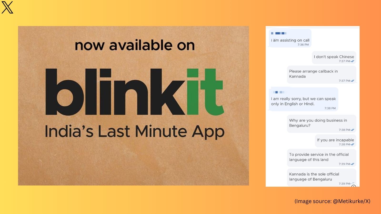 Bengaluru man threatens Blinkit of police complaint over Hindi word ...