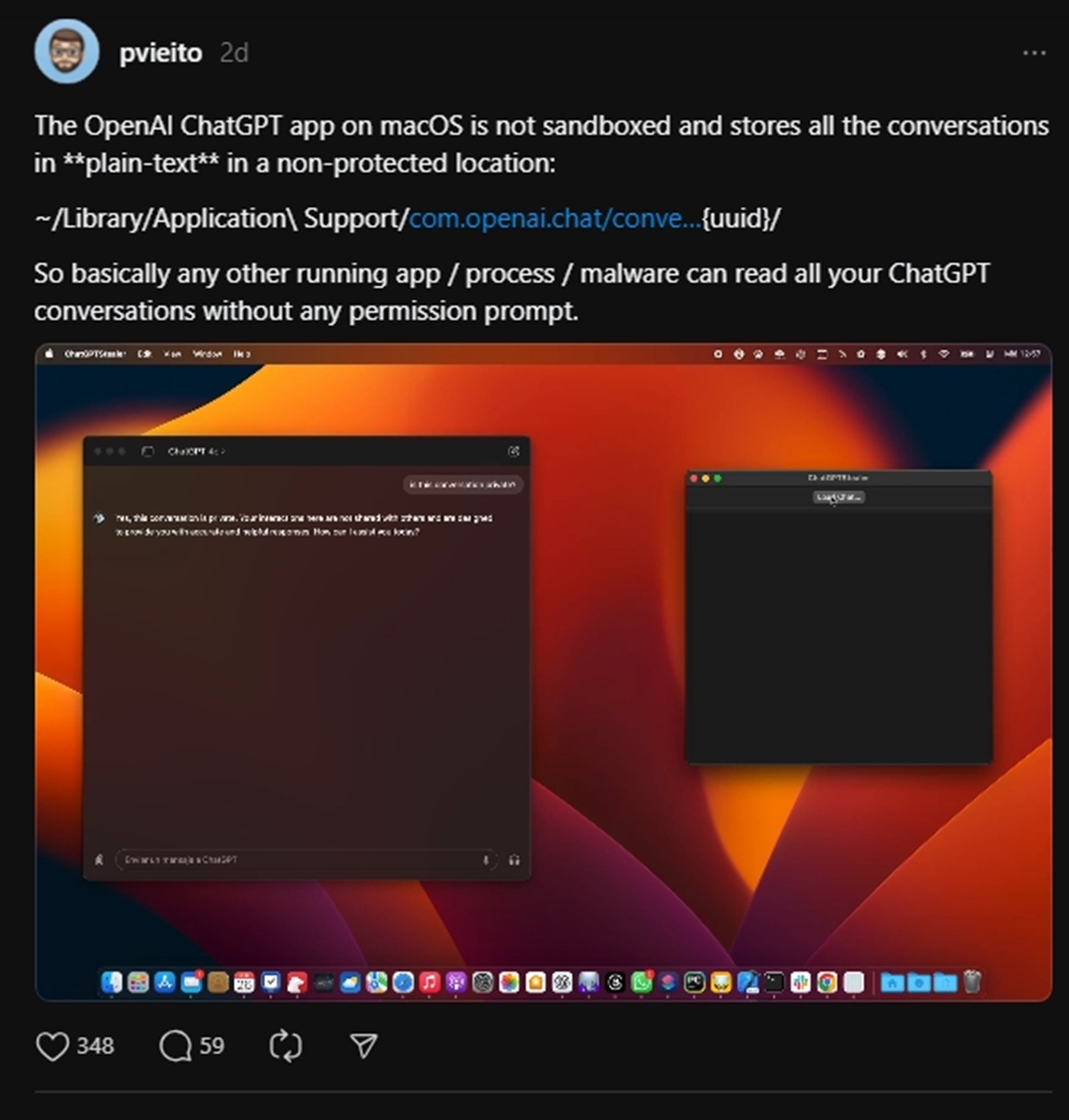 ChatGPT for Mac was saving your conversations in plain text, but its all good now | Technology ...