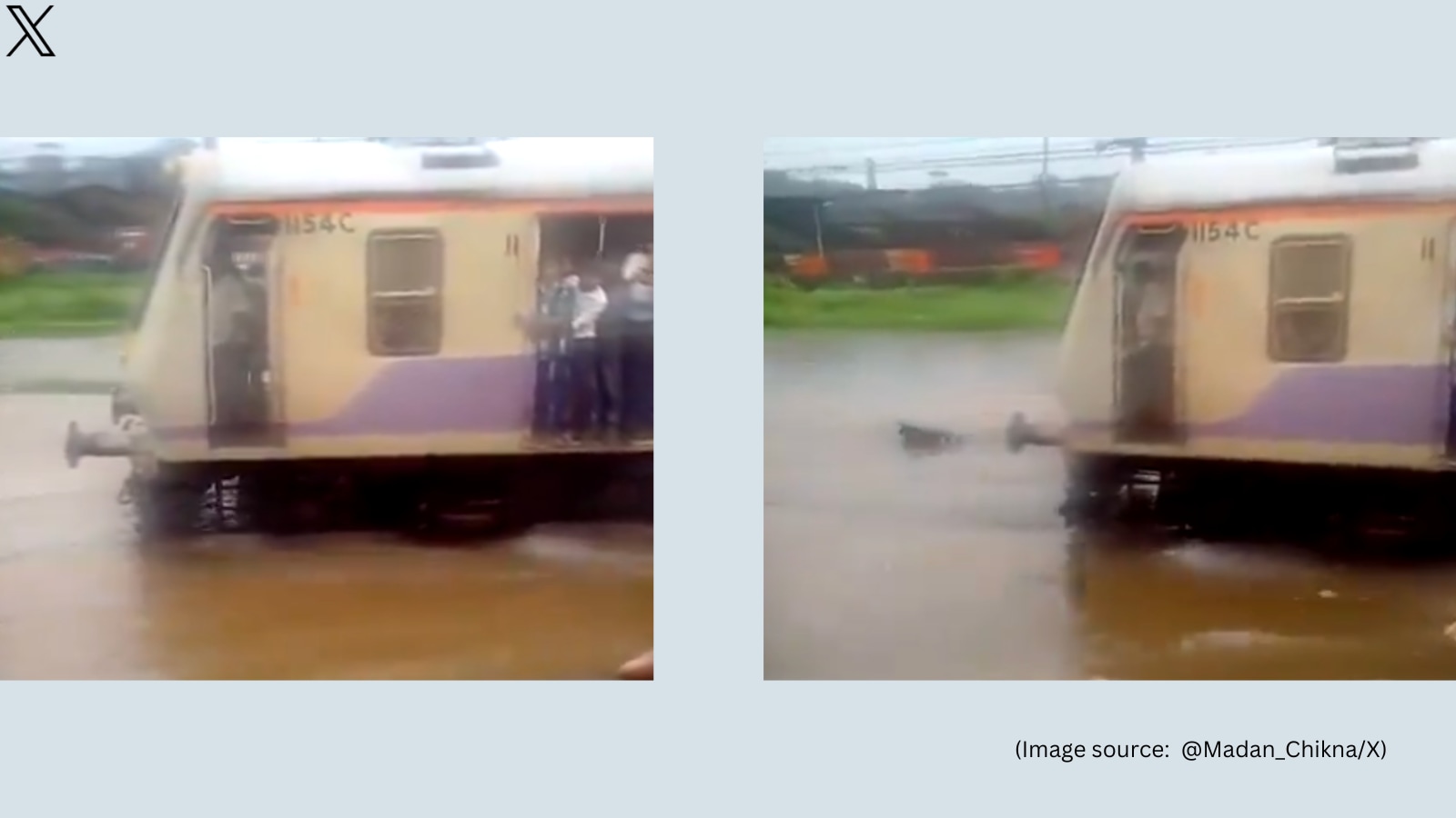 ‘Amphibious train technology’: Video of train running through ...