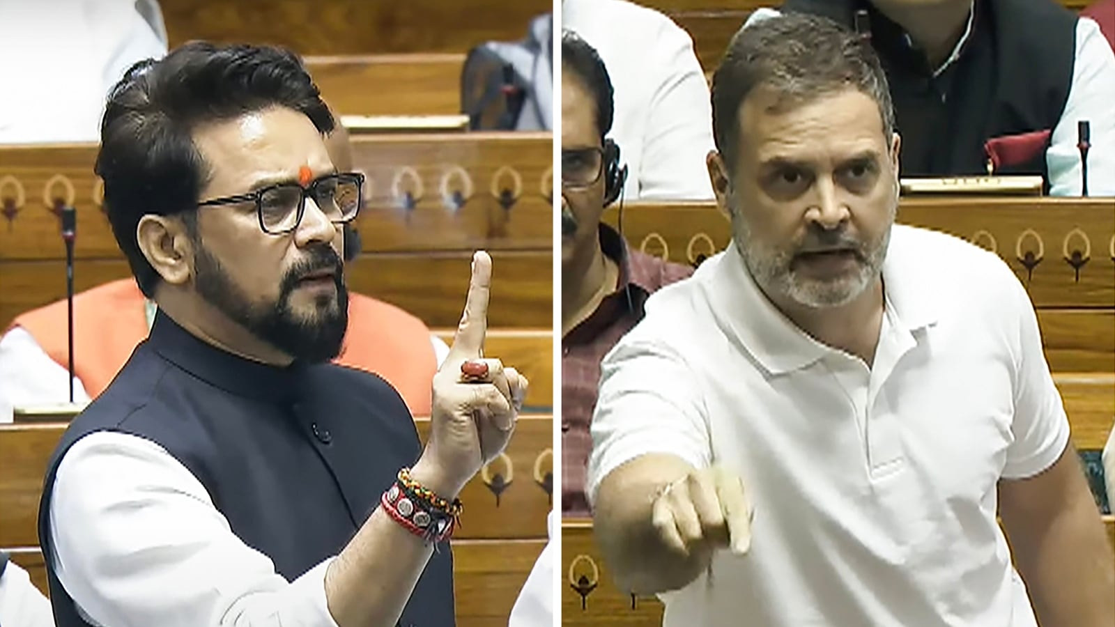 Lok Sabha disrupted over BJP MP Anurag Thakur’s remarks on Rahul Gandhi’s caste | India News ...