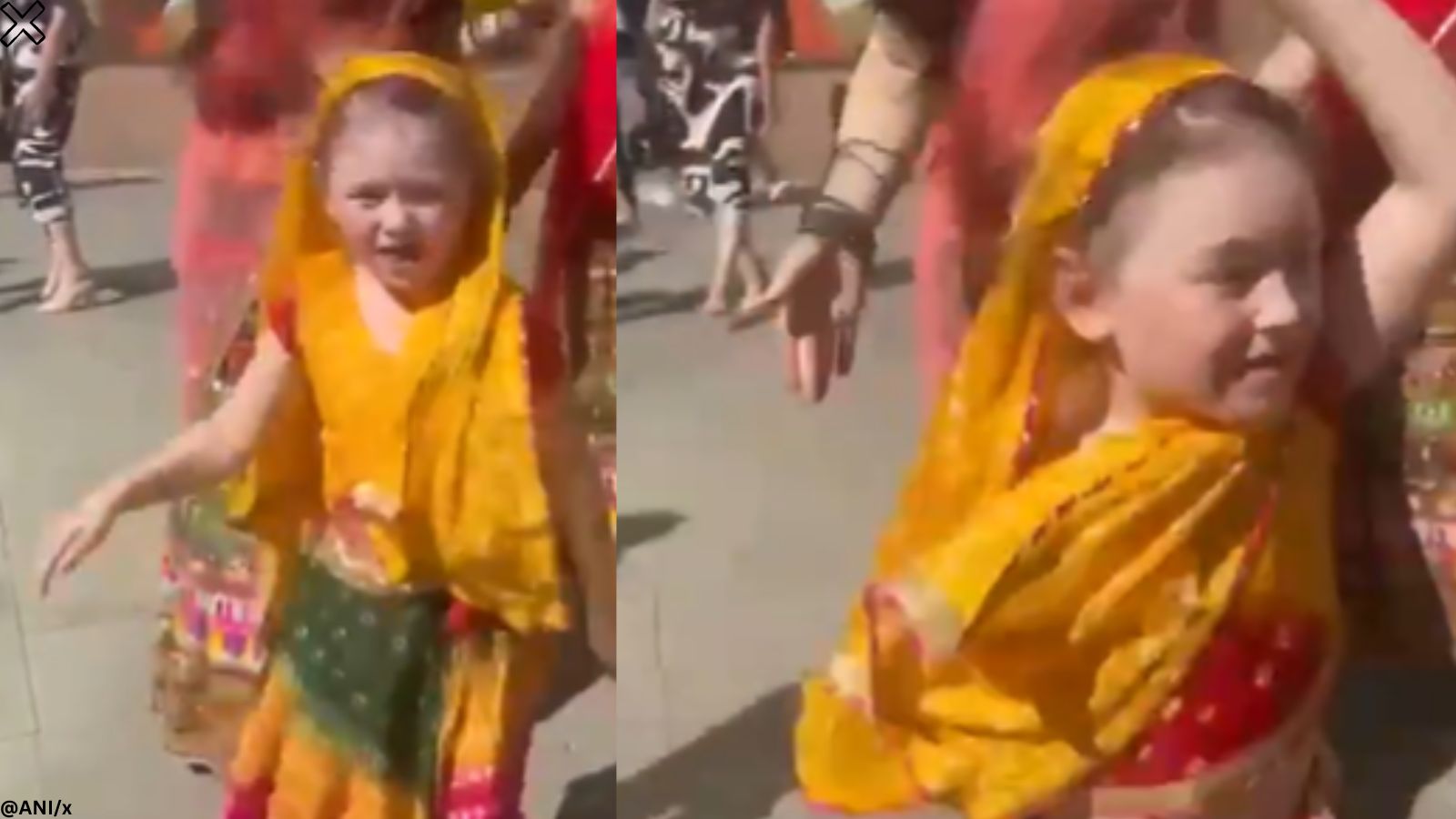 Russian girl in traditional Indian attire performs bhangra dance to ...