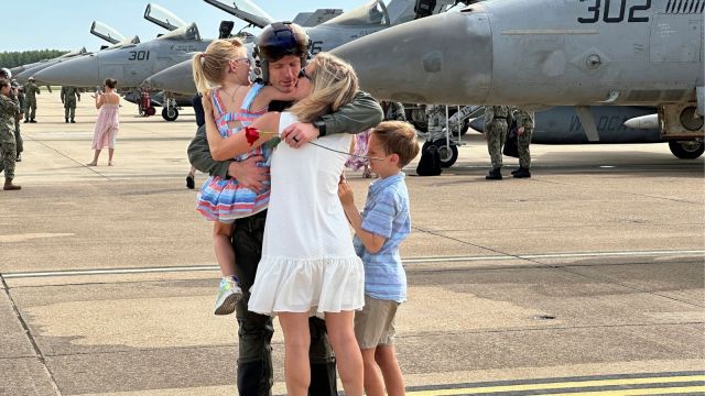 US Navy pilots come home after months of shooting down Houthi missiles ...