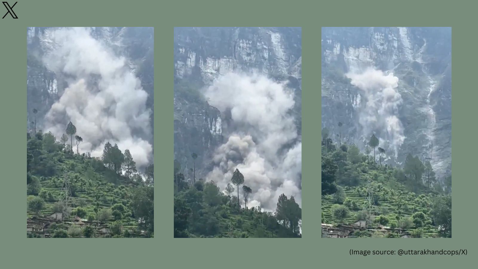Scary video of massive landslide near Patalganga Langsi tunnel in ...