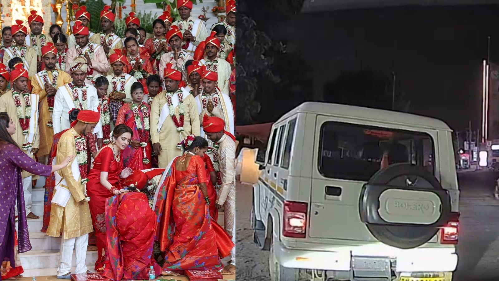 Top viral videos today: Mass wedding ahead of Anant Ambani-Radhika ...