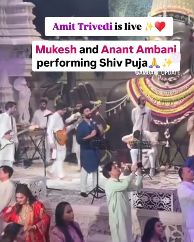 Inside Anant Ambani Radhika Merchant mehendi: Amit Trivedi sings ‘Namo Namo’ as Ambanis do ...