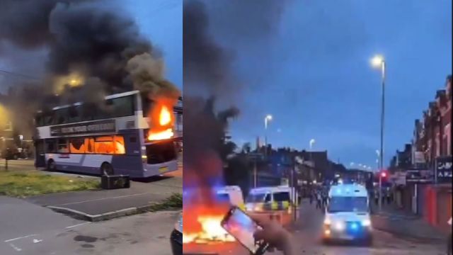 Violence in UK’s Leeds as mob attacks bus, police car; no one hurt in ...
