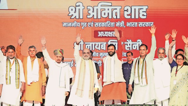 Congress gave OBC quota to Muslims in Karnataka, won’t let it happen in Haryana: Shah ...