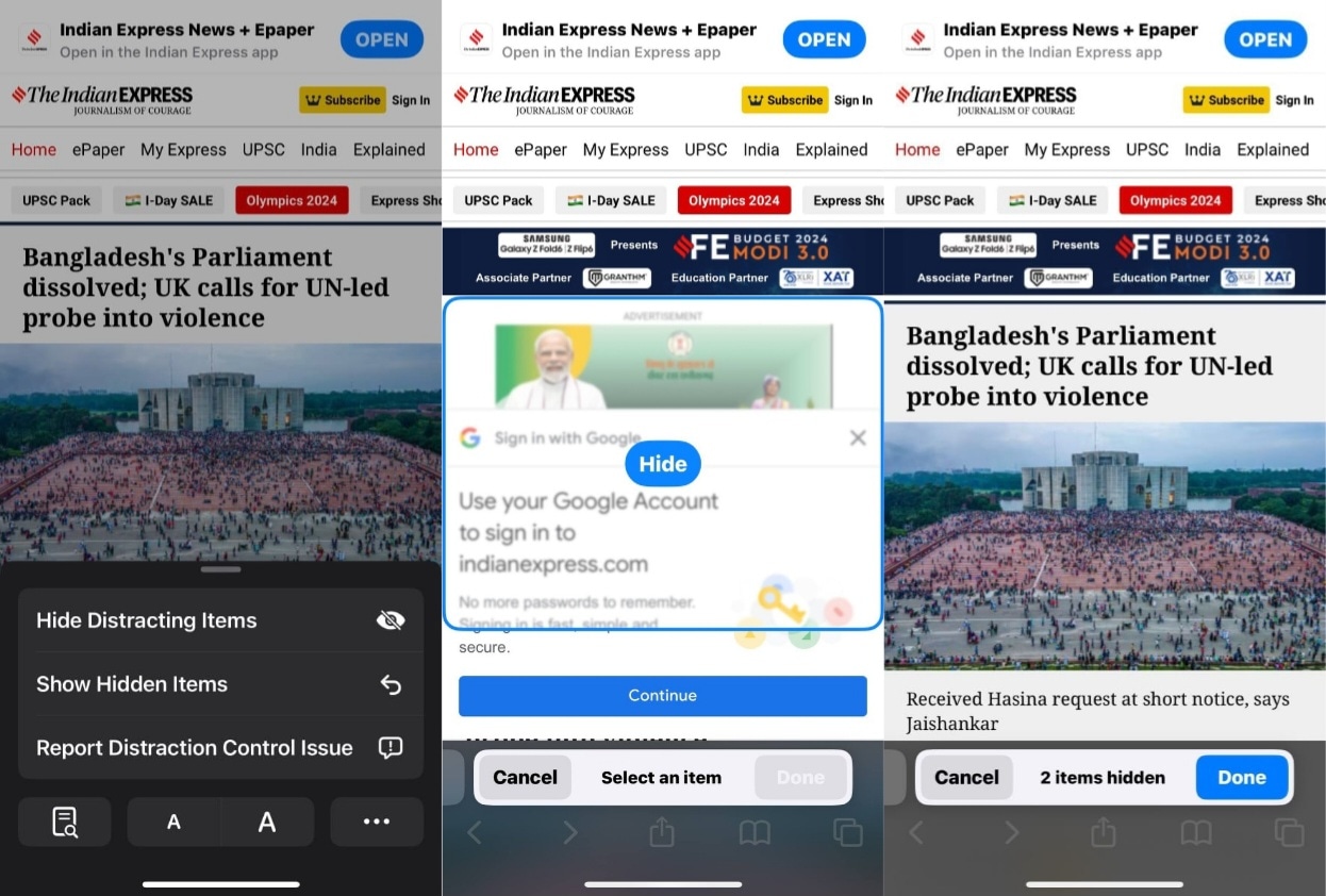 Apple introduces new “Distraction Control” feature for Safari users ...