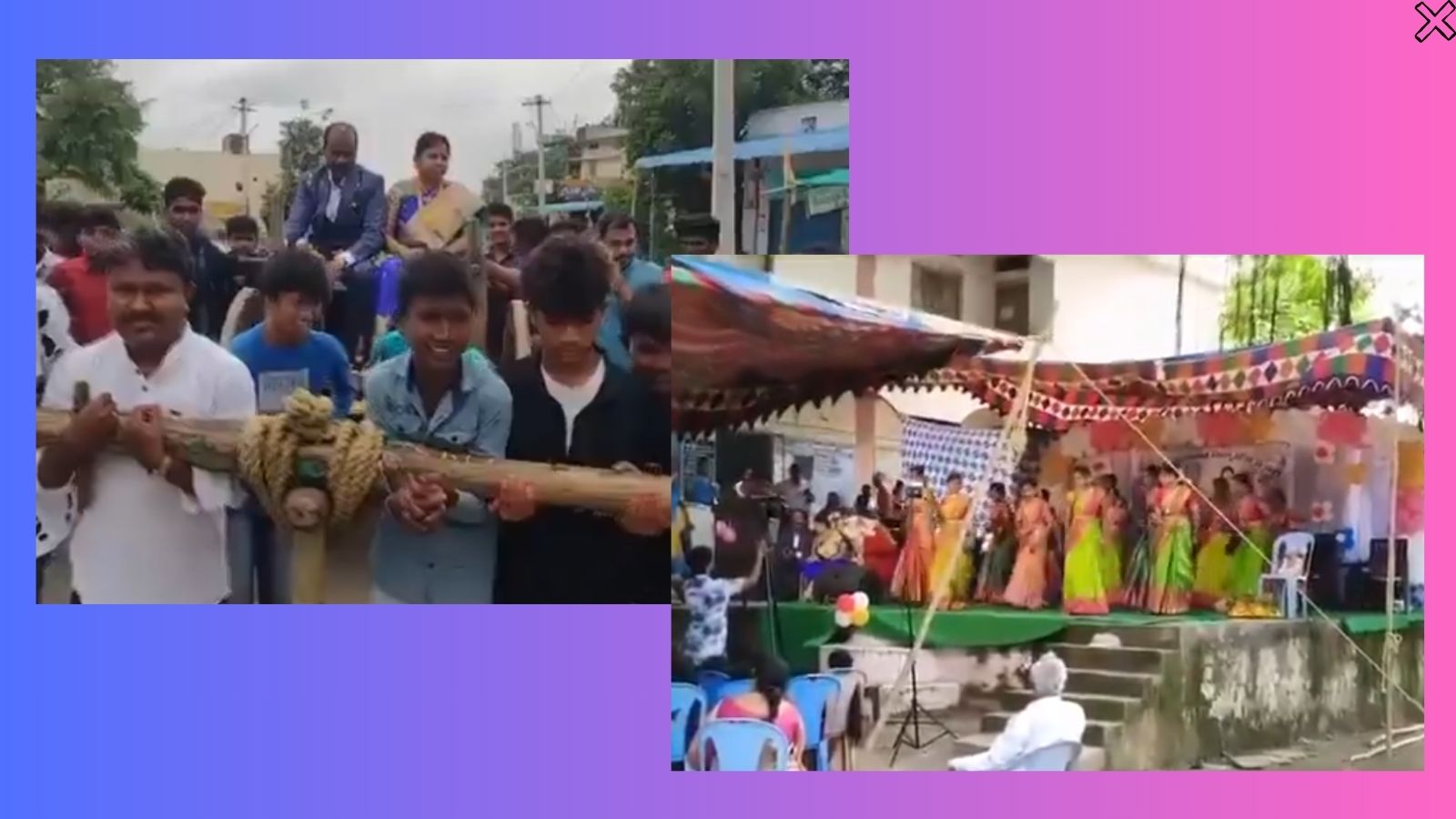 WATCH: Students honour beloved retiring teacher with grand cart procession in Telengana’s ...