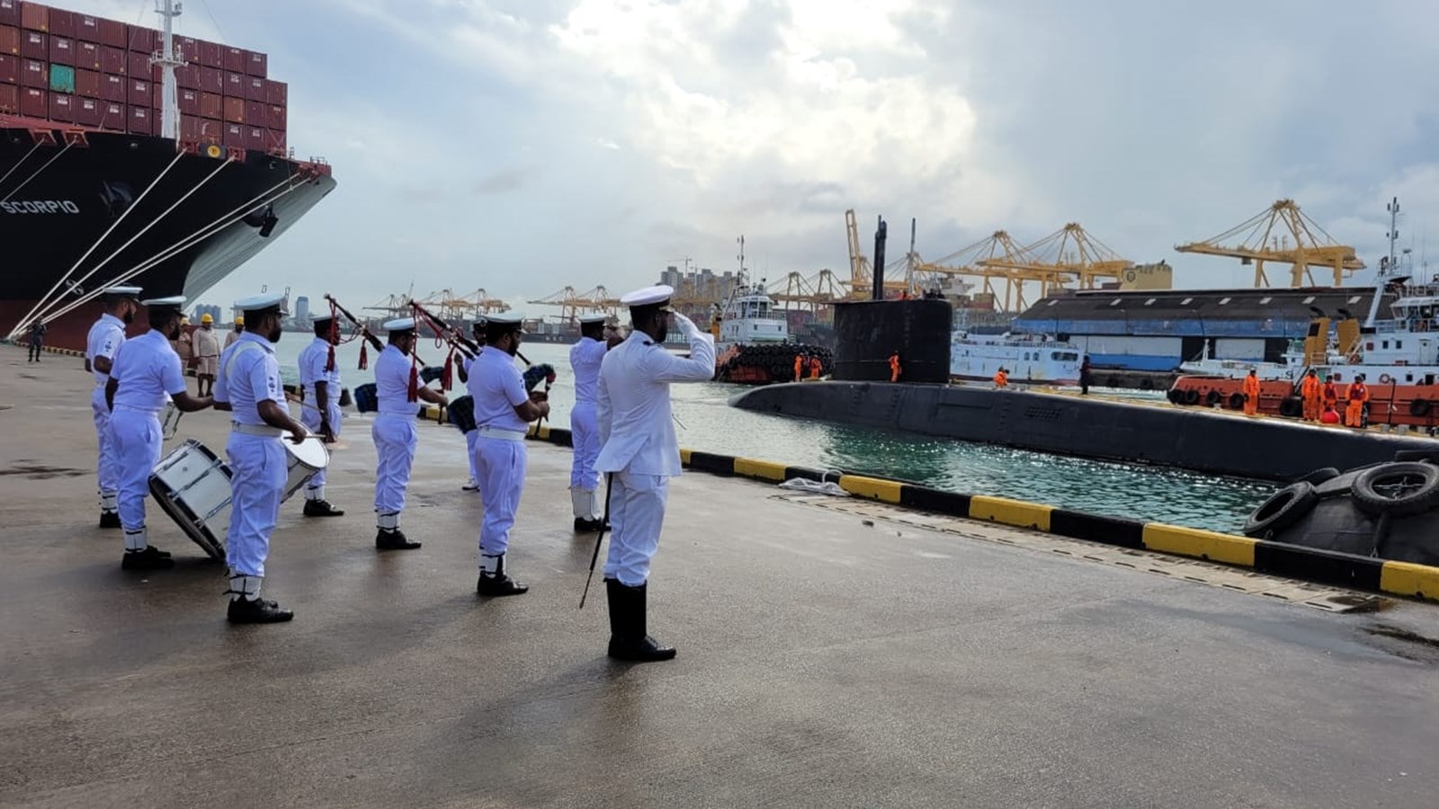 Indian submarine INS Shalki visits Sri Lanka | India News - The Indian ...