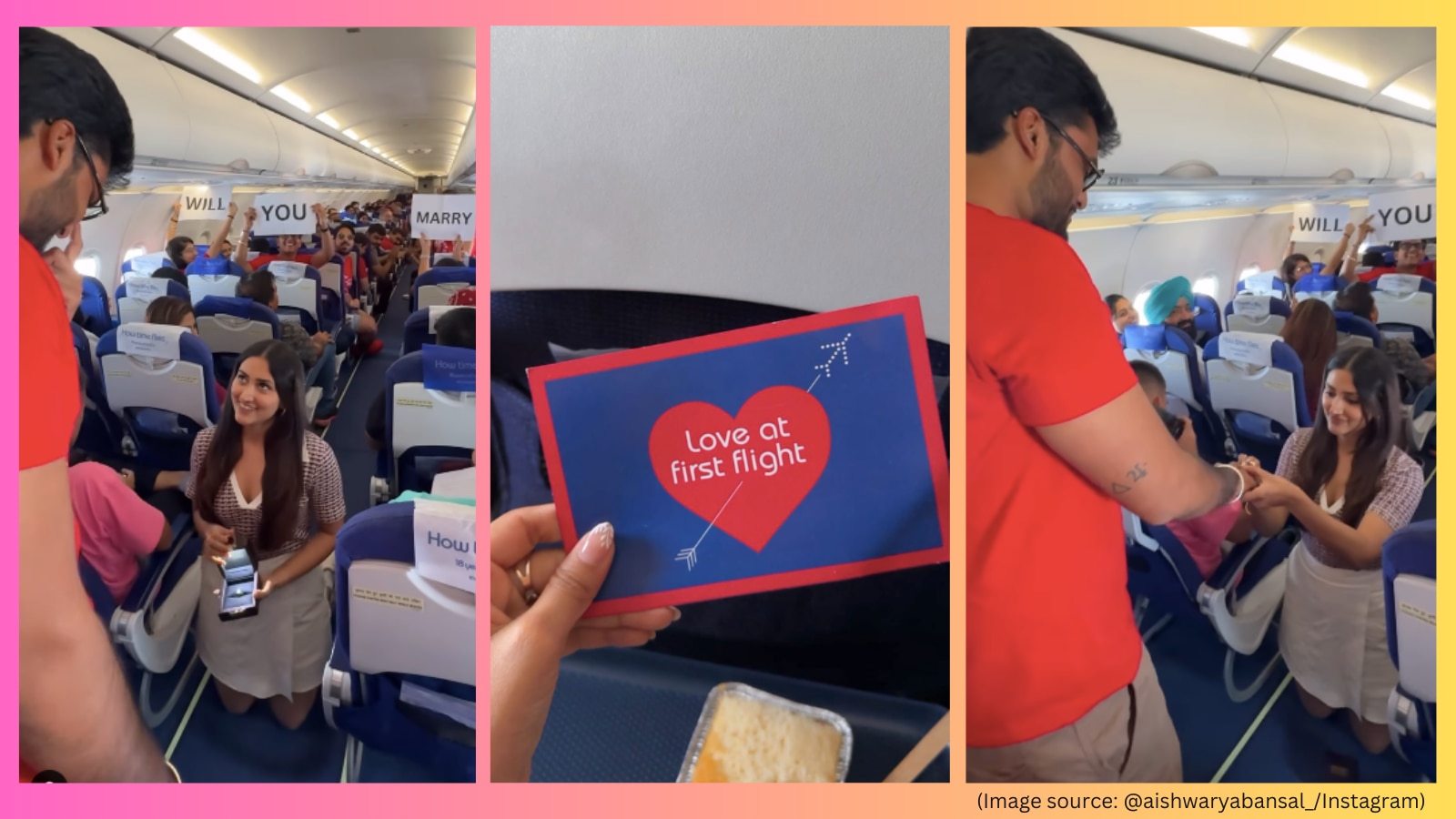 Love takes flight: Fashion influencer Aishwarya Bansal proposes to ...