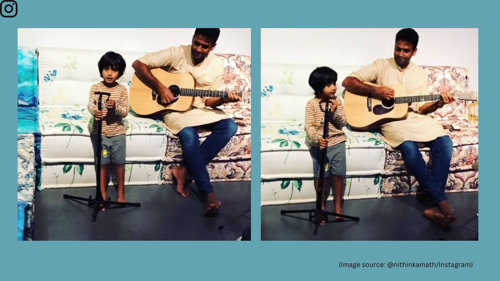 Nithin Kamath shares old video of playing guitar, son singing the ...