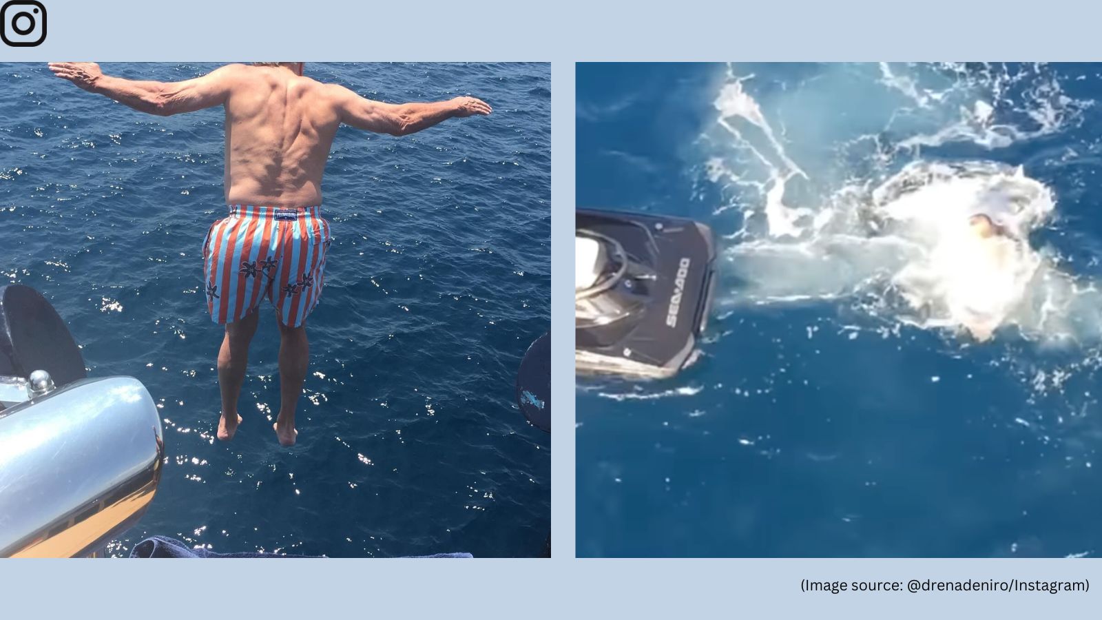 Robert De Niro jumps off a yacht as he celebrates his 81st birthday ...