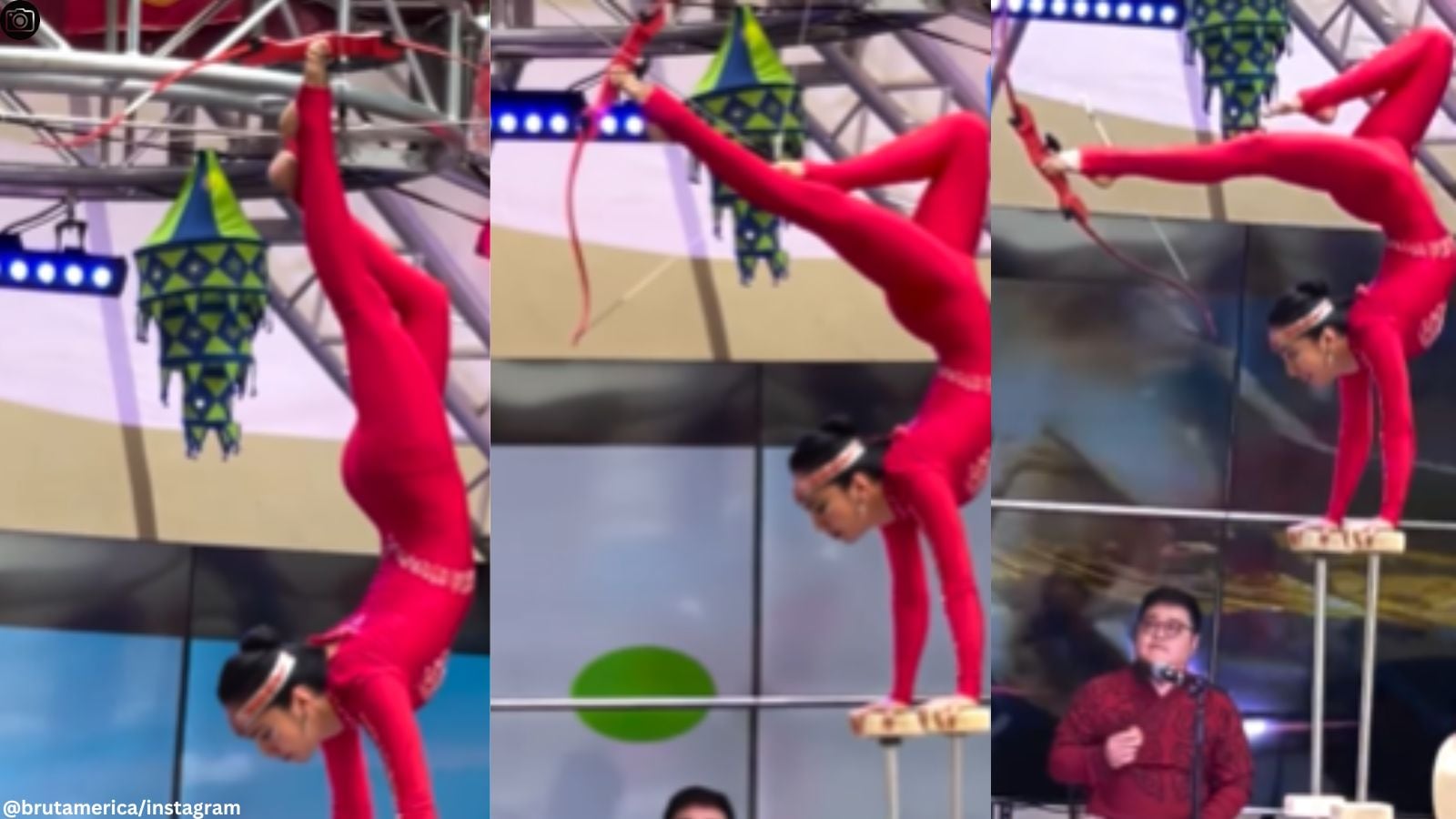 WATCH: Mongolian acrobat shoots arrow with her legs at Paris Olympics ...