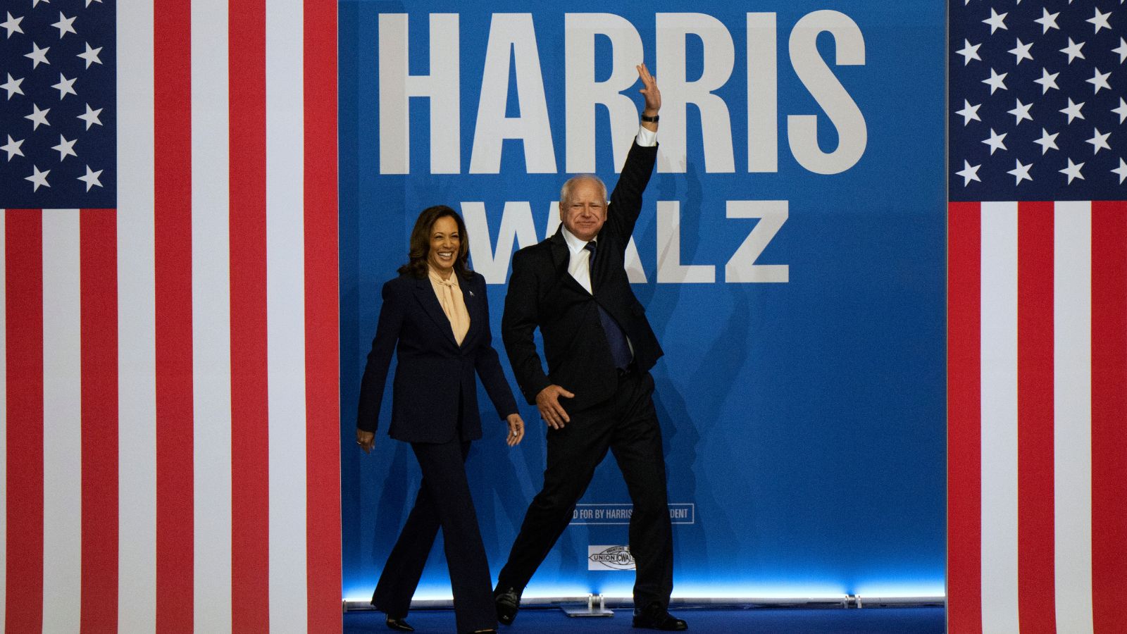 Kamala Harris And Tim Walz Hold First Joint Rally In Philadelphia