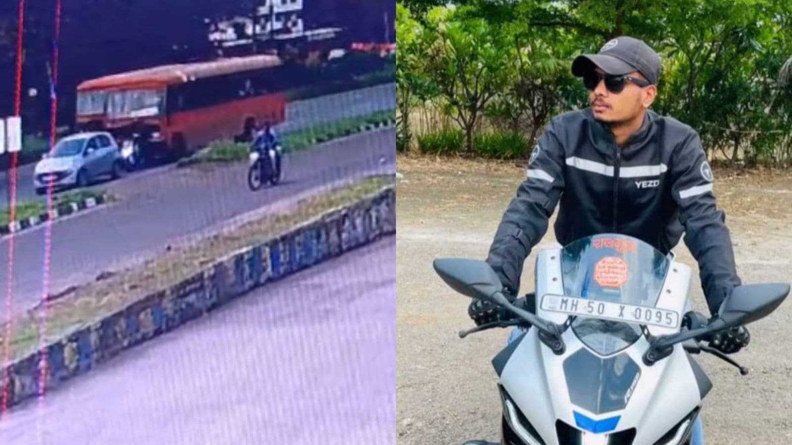 Bus hits two-wheeler from behind on Pune-Bangalore highway, biker ...