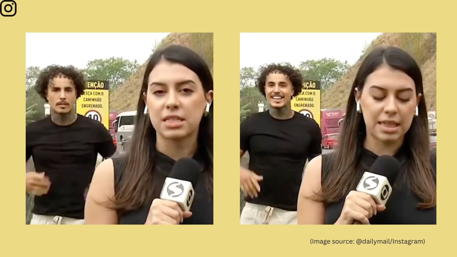 Brazilian funk artist dances behind TV reporter covering fatal bus ...