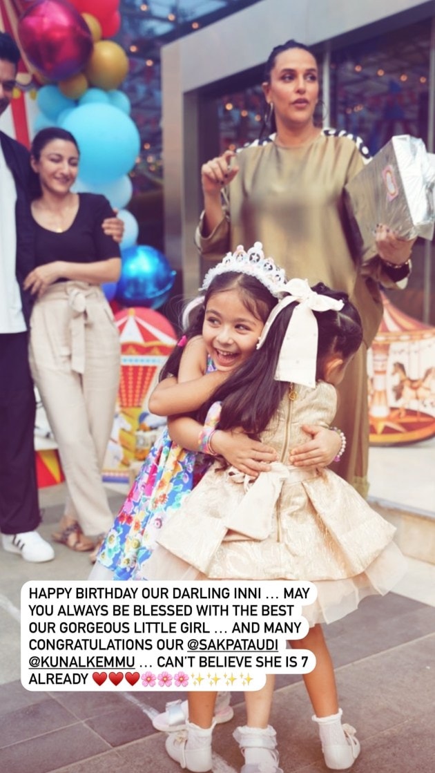 Soha Ali Khan-Kunal Kemmu’s daughter Inaaya Naumi Kemmu turns 7 ...