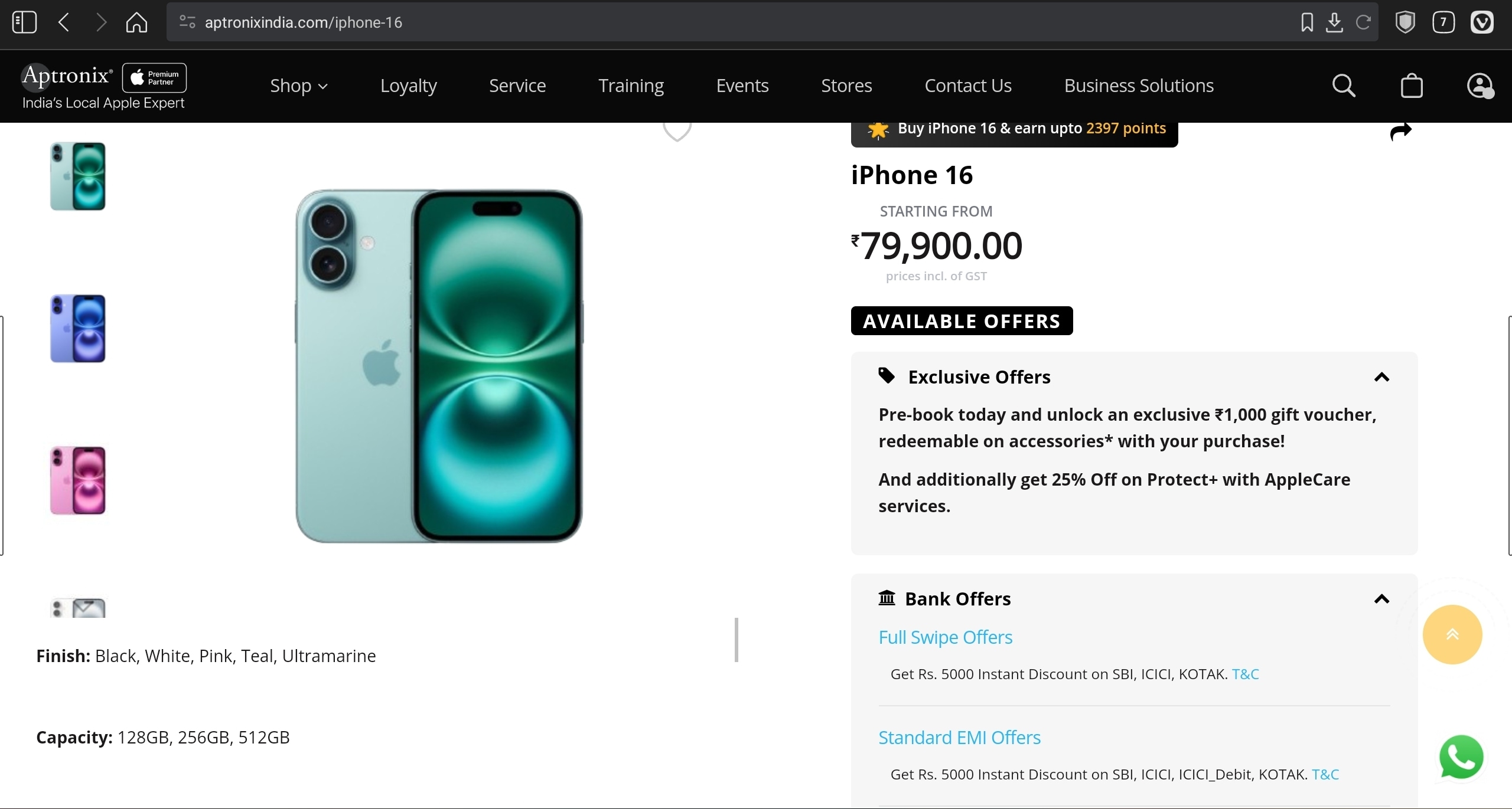 Apple iPhone 16 series for pre-order on Aptronix and Imagine: Base ...