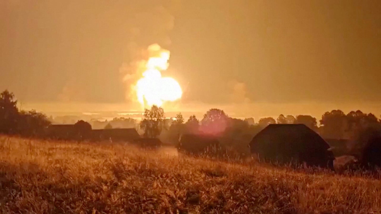 Ukrainian drone strike triggers massive explosion at Russian arsenal in ...
