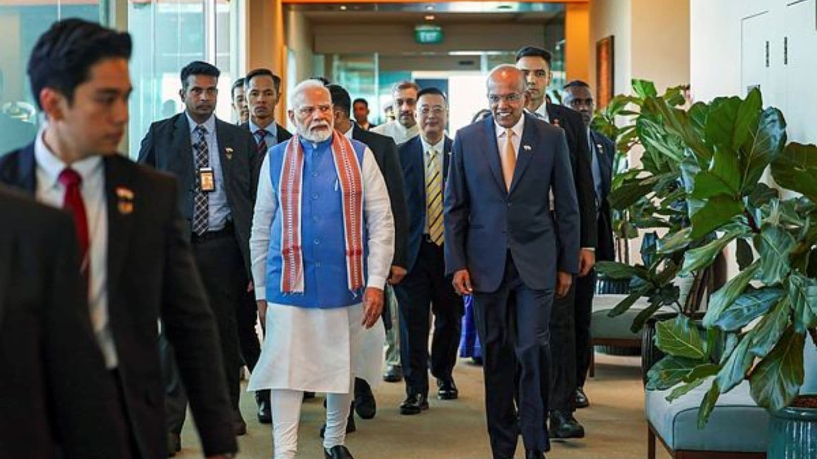 PM Modi arrives in Singapore for two-day visit, aims to strengthen ...