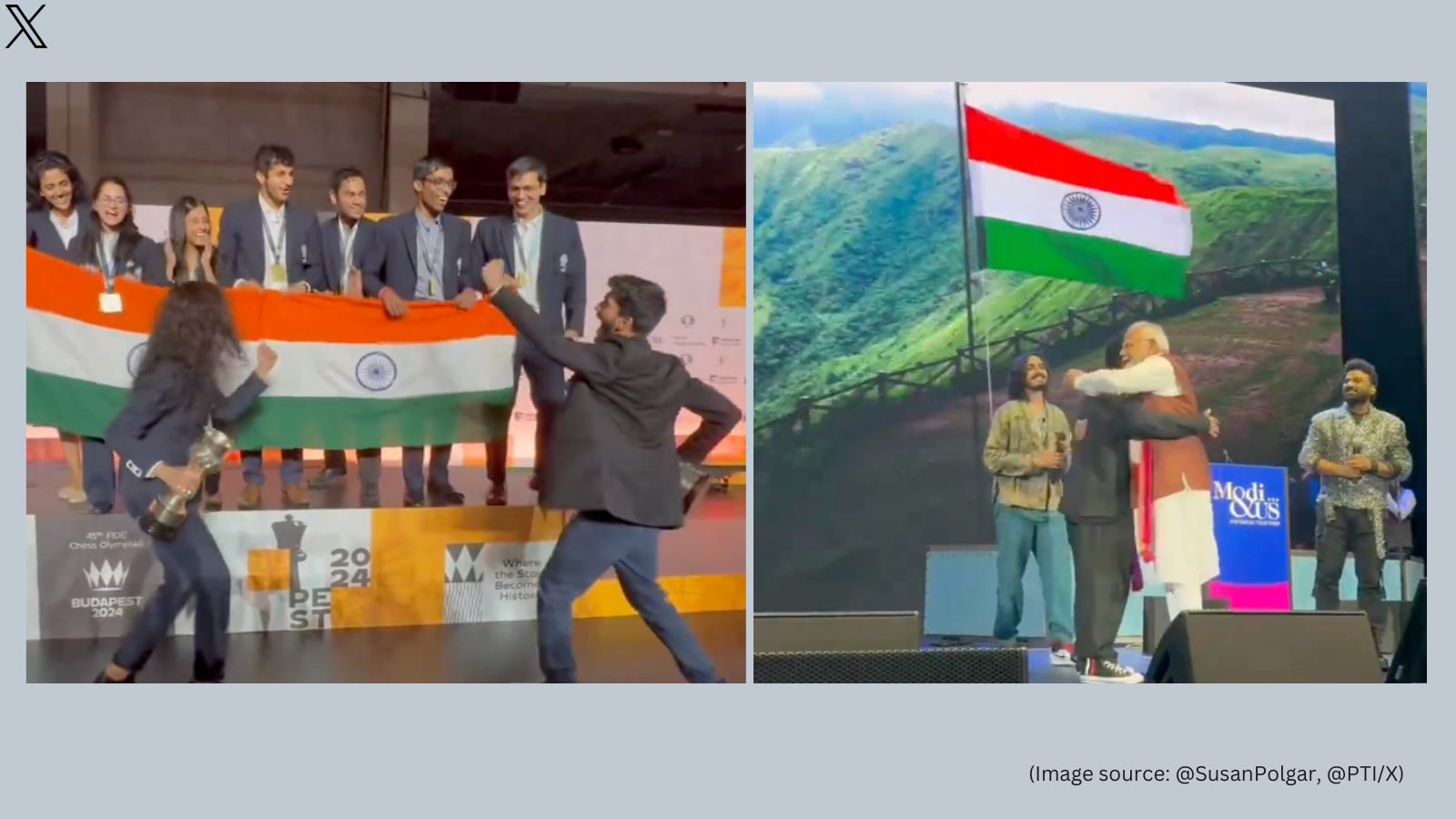 India’s chess champions recreating Rohit Sharma’s iconic walk, PM Modi ...