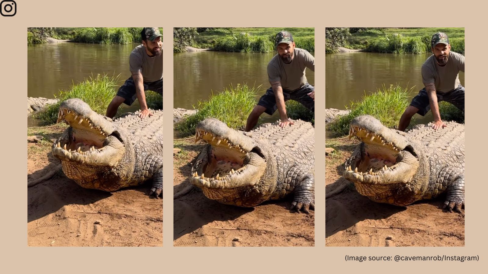 Man’s encounter with ‘124-year-old’ crocodile breaks the internet ...