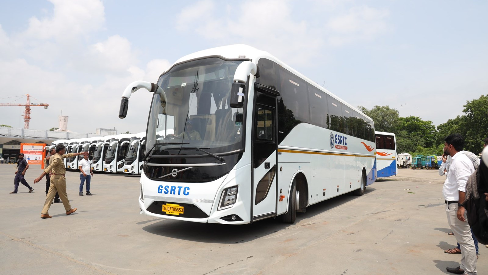 Sanghavi flags off 20 hi-tech Volvo buses; says fire safety akin to ...