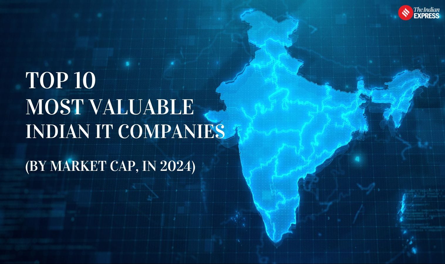 Top 10 largest IT companies in India by market cap, as of 2024