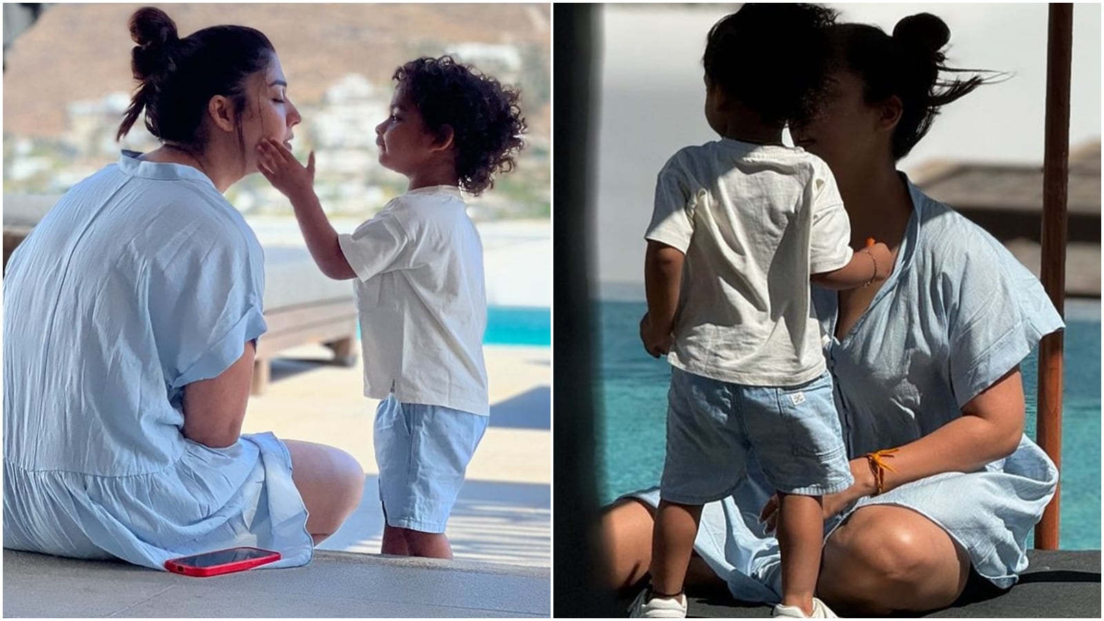 Nayanthara shares adorable pics with twins Uyir-Ulag from Greece ...