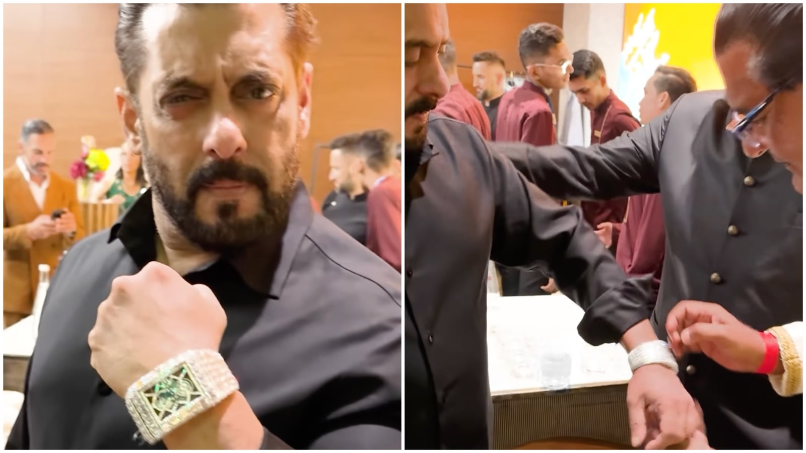 Salman Khan flaunts watch encrusted with 714 white diamonds. Can you ...