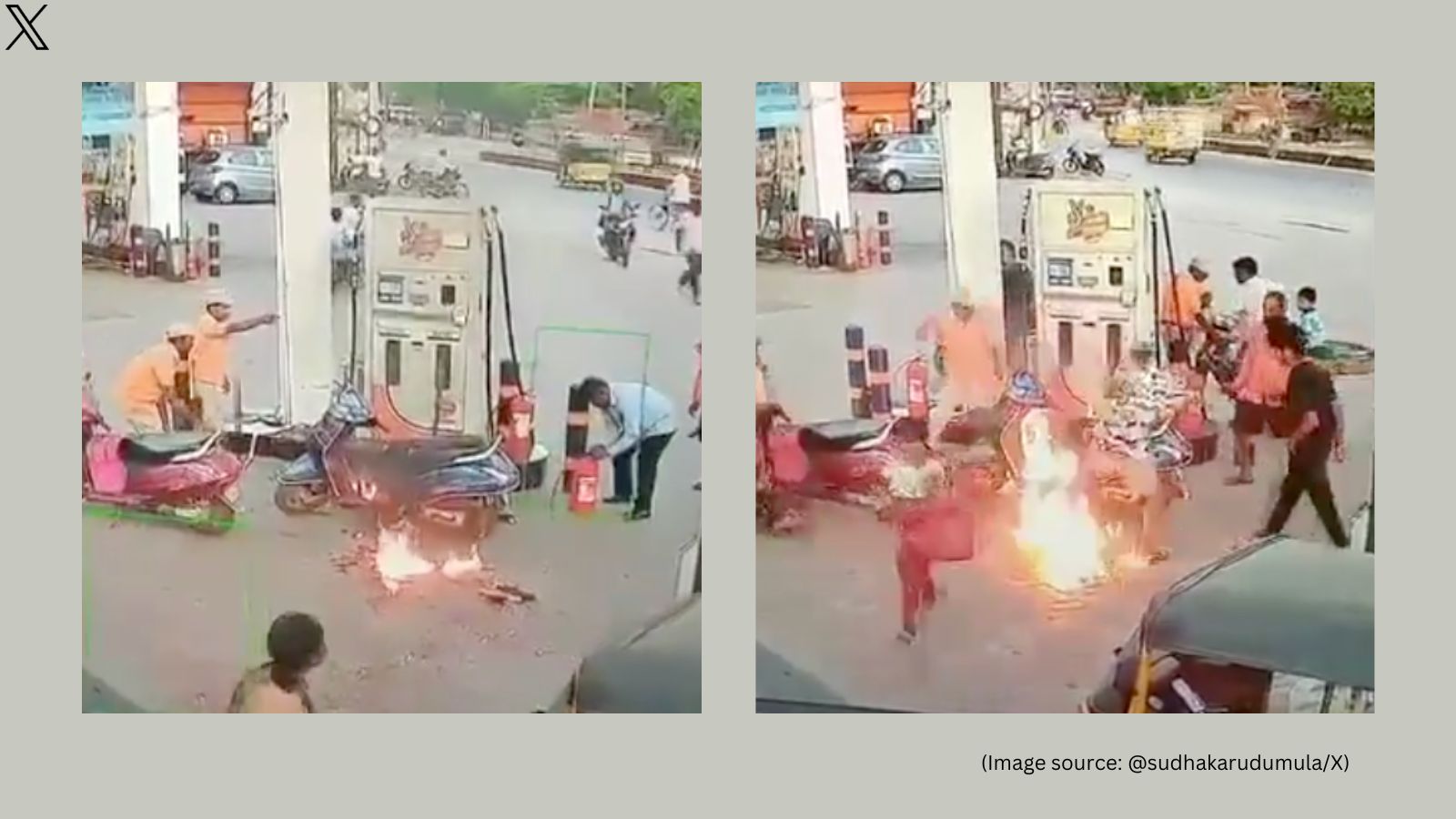 Watch: Drunk man starts fire at Hyderabad petrol pump on ‘dare’, video ...
