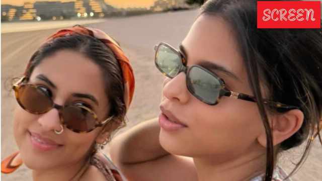 Suhana Khan enjoys a dreamy Dubai sunset with cousin Alia Chhiba; stuns ...