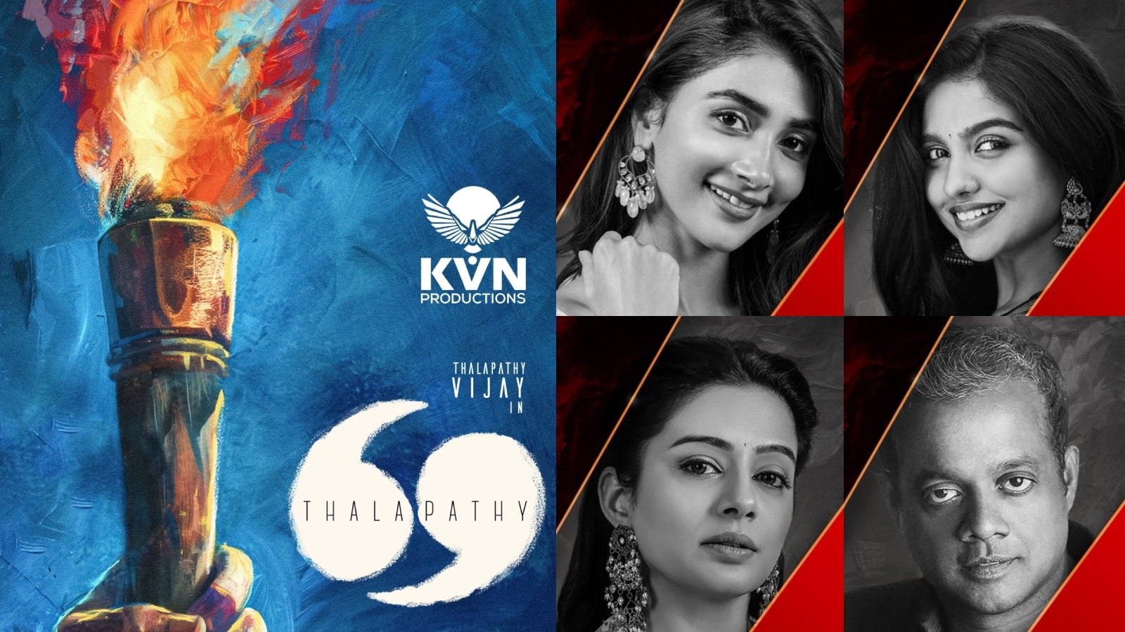 Thalapathy 69 cast reveal: Pooja Hegde, Mamitha Baiju, Priyamani and Gautham Menon join Vijay-H ...