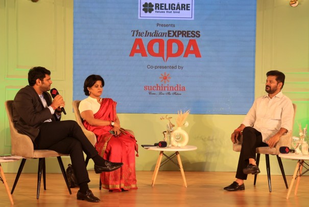Revanth Reddy at Express Adda: PM Modi out to finish Opposition states ...