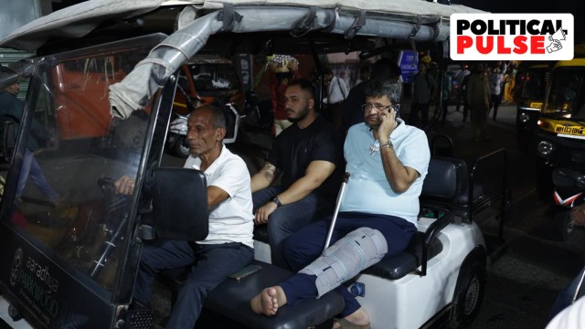 Ghatkopar on a golf cart: Knee fractured, Maharashtra’s richest ...