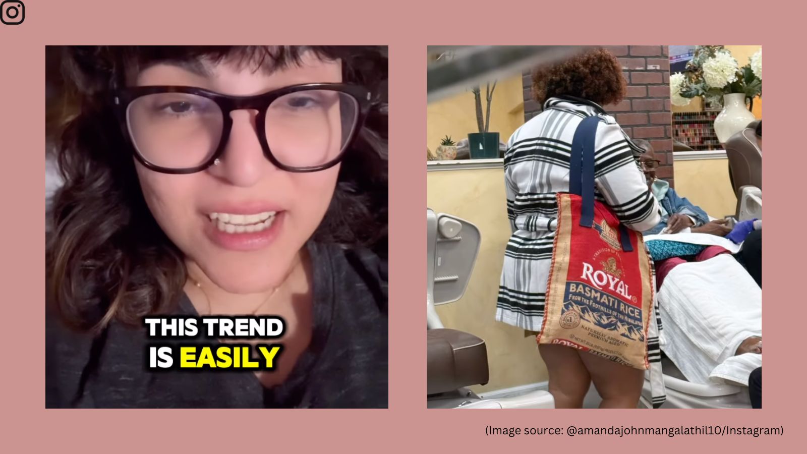 US woman carrying Basmati rice bag over luxury bag takes the Internet ...