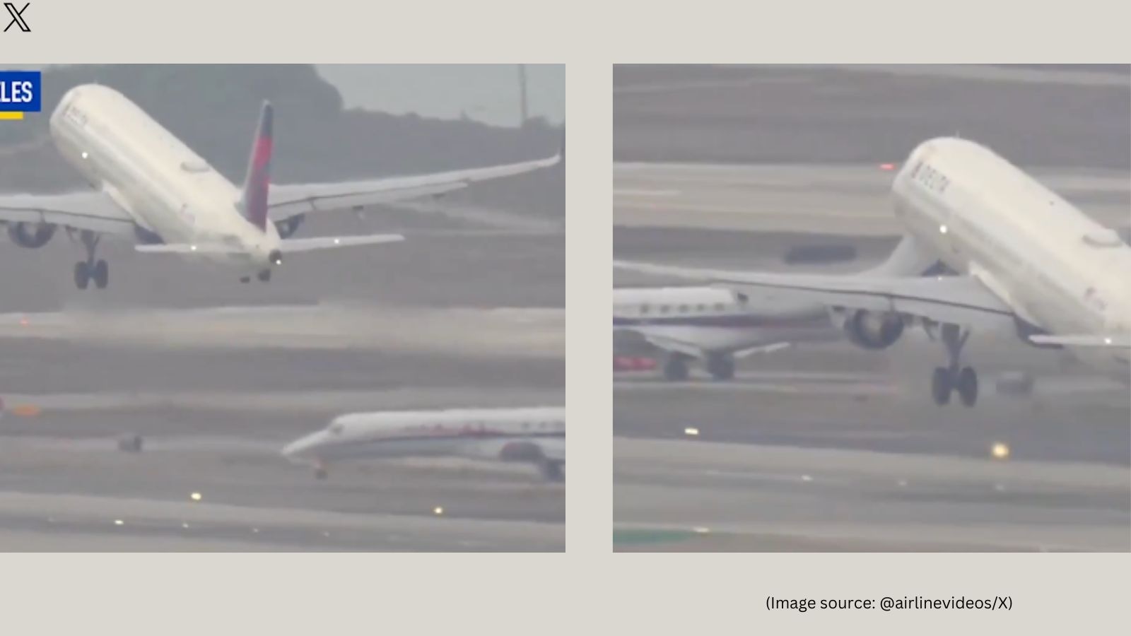 Watch: Delta Airlines narrowly escapes colliding with private jet at ...