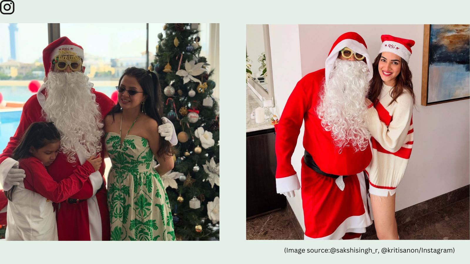 MS Dhoni goes full Santa mode for daughter Ziva, wife Sakshi and Kriti ...