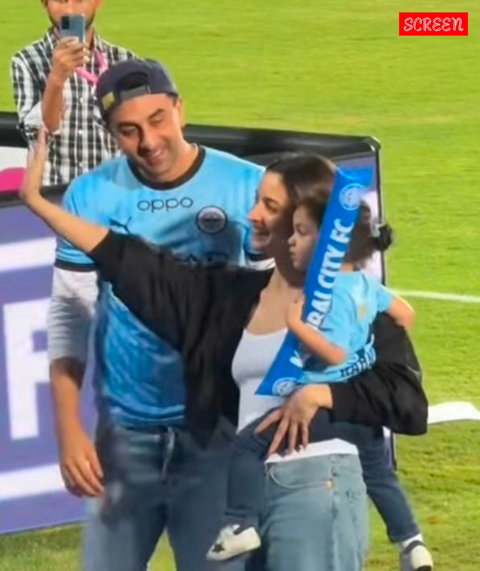 Ranbir Kapoor twins with daughter Raha at football match, Alia Bhatt ...