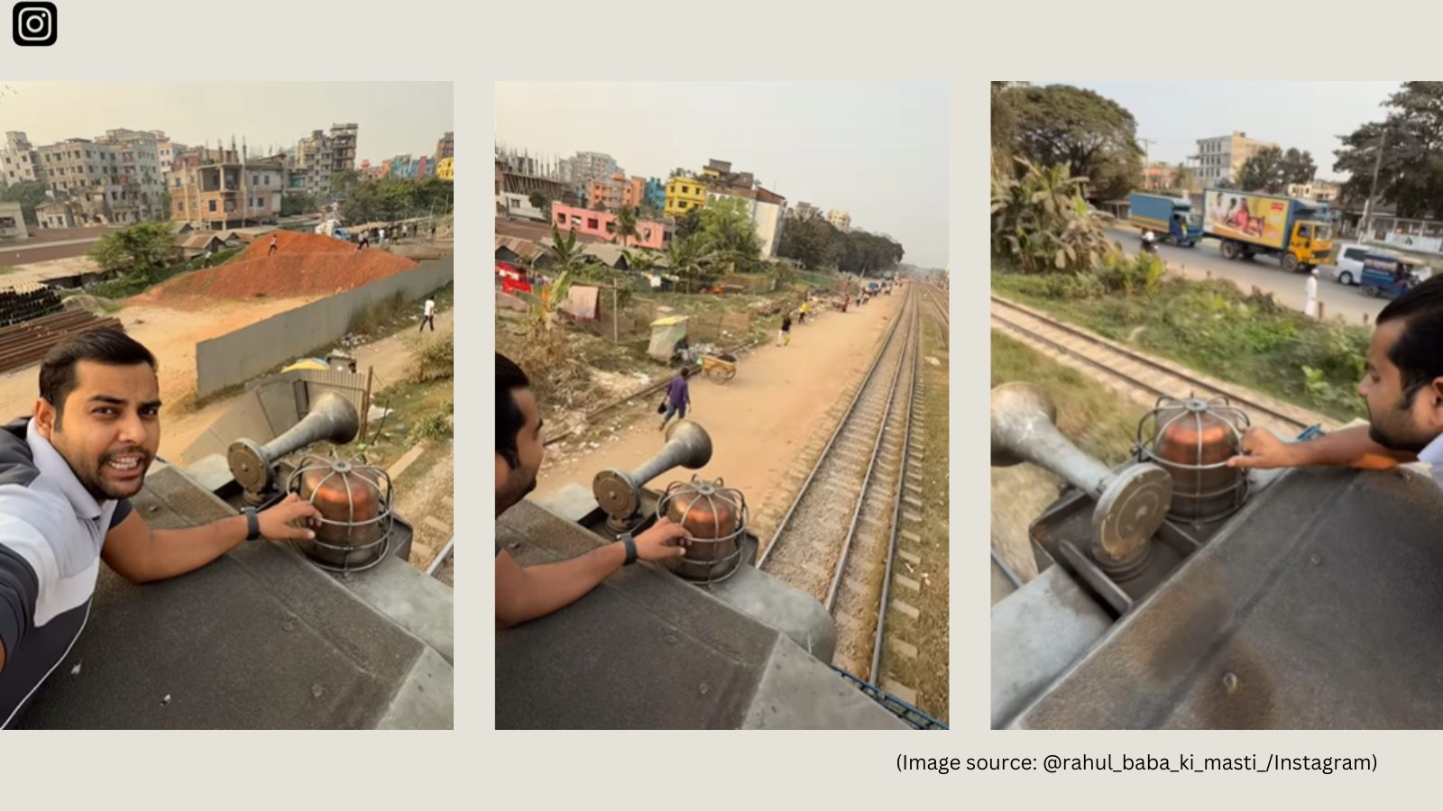 WATCH: Indian vlogger travels on top of train in Bangladesh; netizens ...