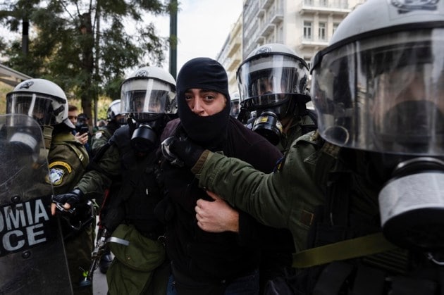 In photos: Greek protesters demand justice for 2023 train crash victims ...