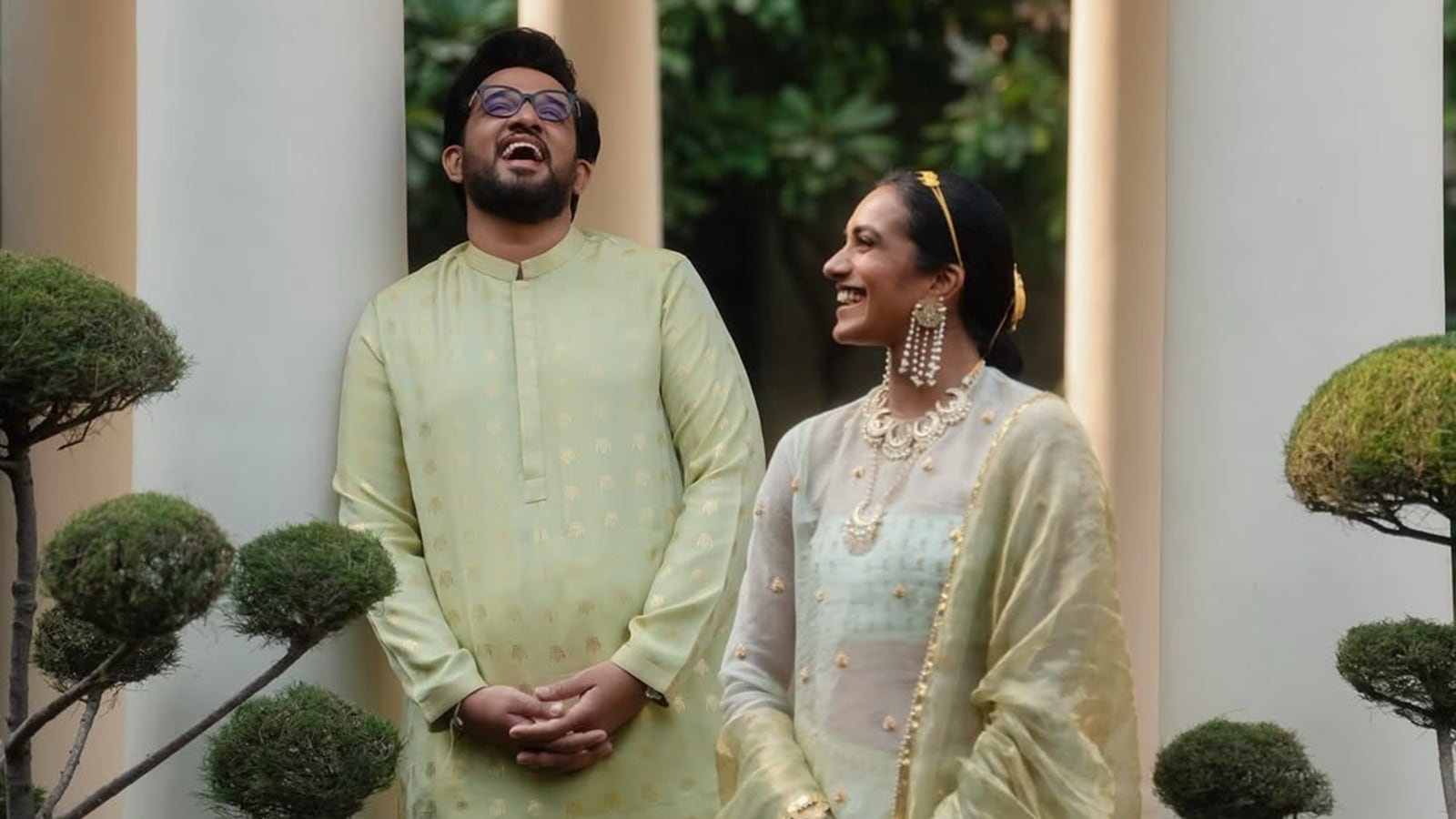 PV Sindhu dons Badminton-themed custom jewels for wedding festivities with Venkata Datta Sai ...