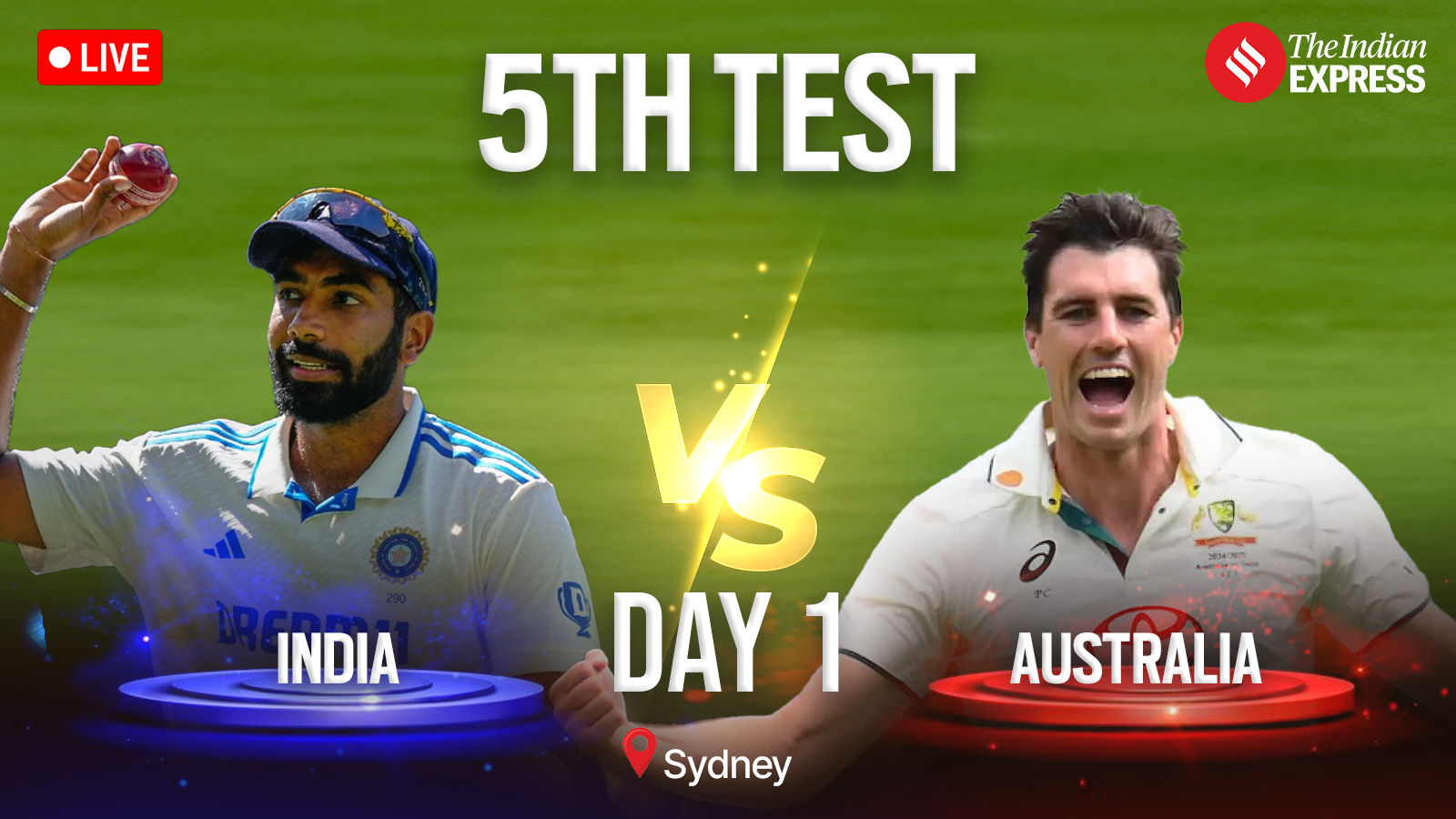 India vs Australia Highlights, 5th Test Day 1: AUS 9/1 at Stumps vs IND ...