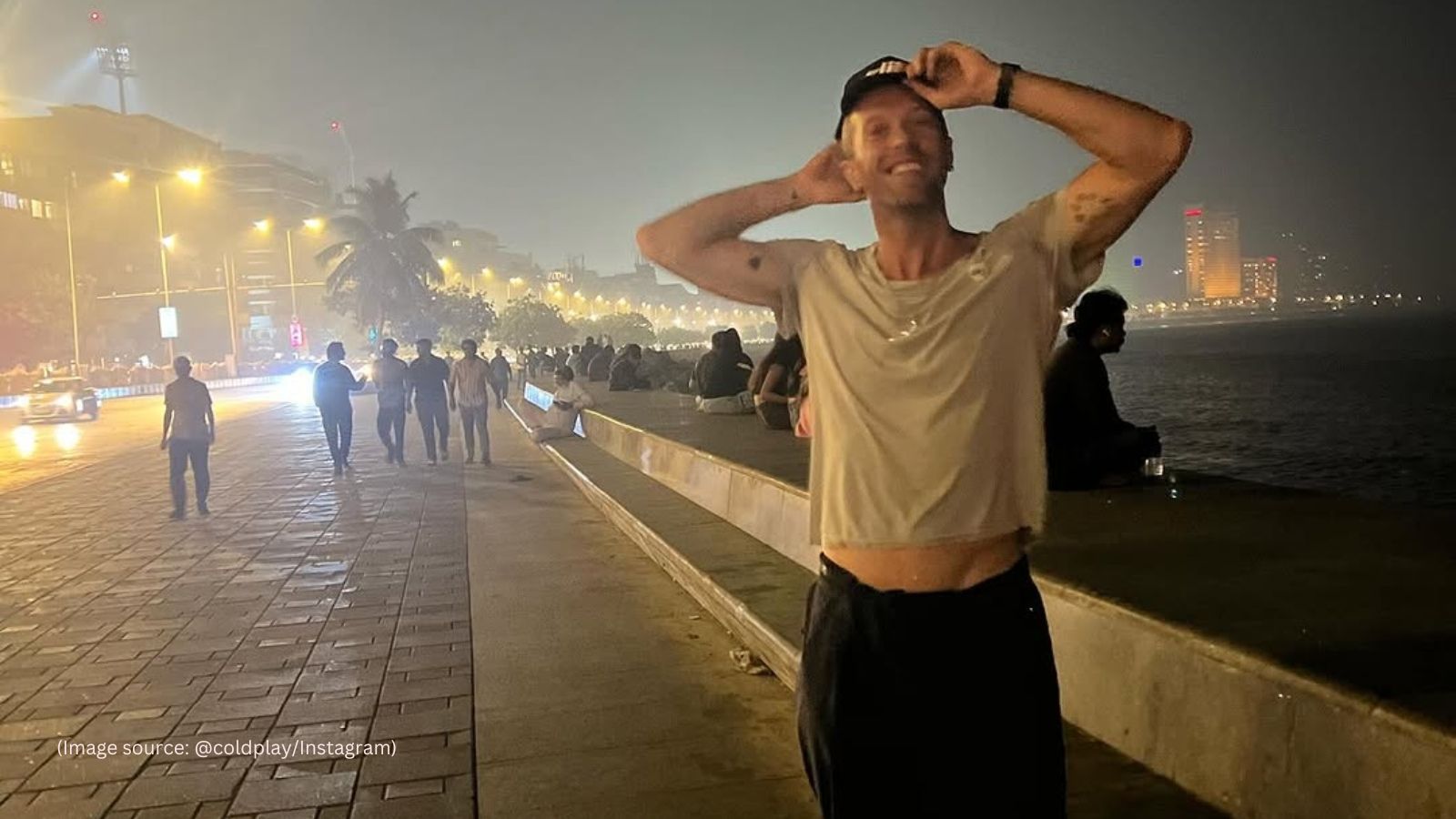 Chris Martin soaks in Marine Drive vibes as Coldplay arrives in Mumbai ...