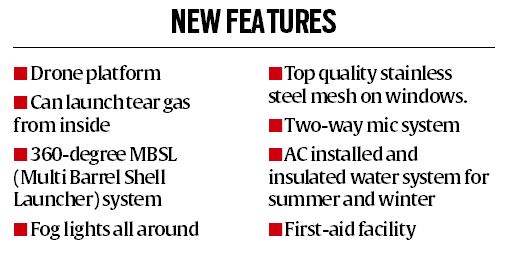 Platform for drones, CCTVs: A peek inside Delhi Police’s new anti-riot ...