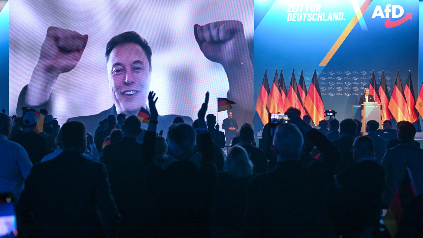 Elon Musk appears on video at German far right campaign event | News ...