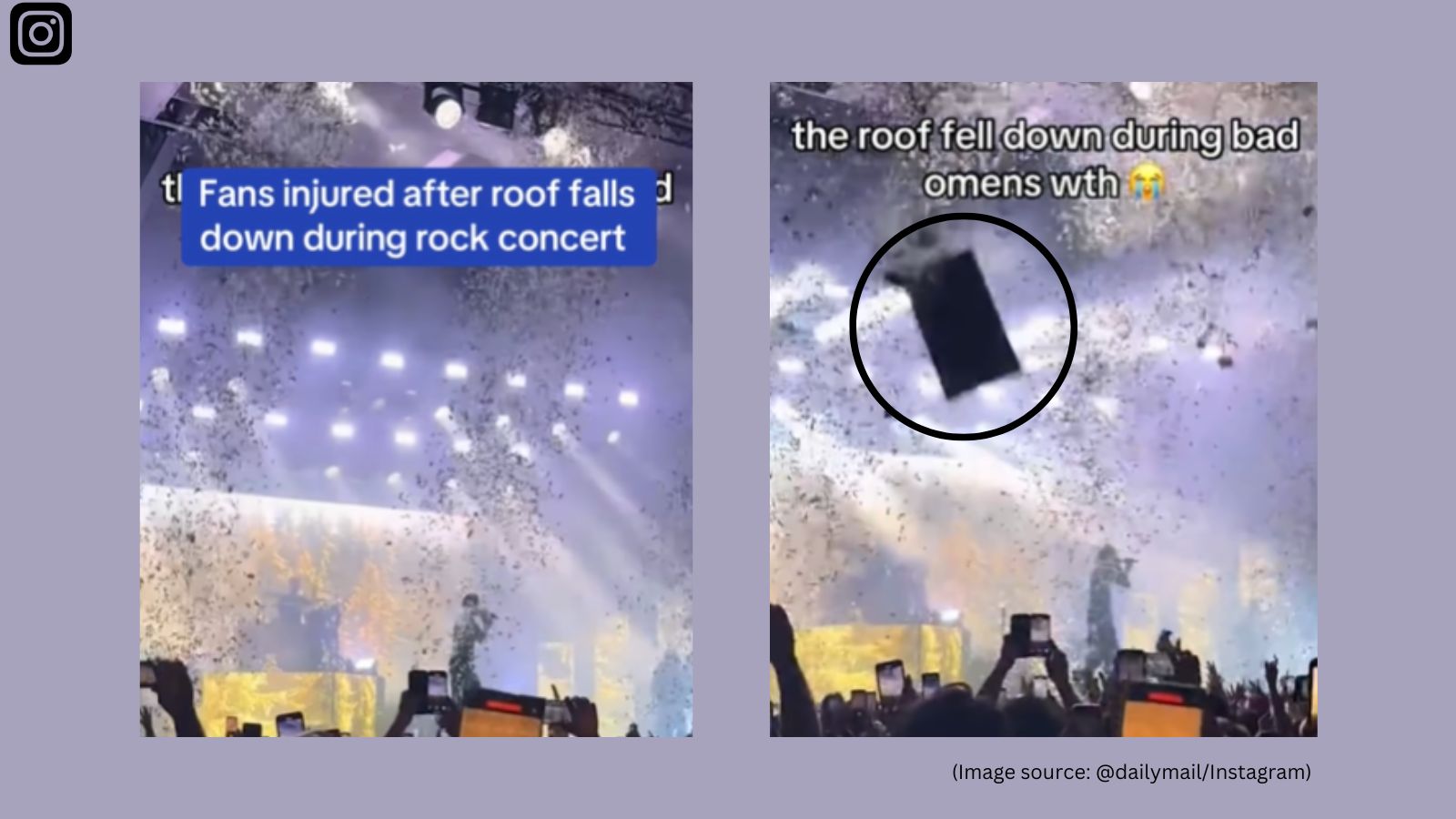 Ceiling comes crashing down at Bad Omens Melbourne concert, injures ...